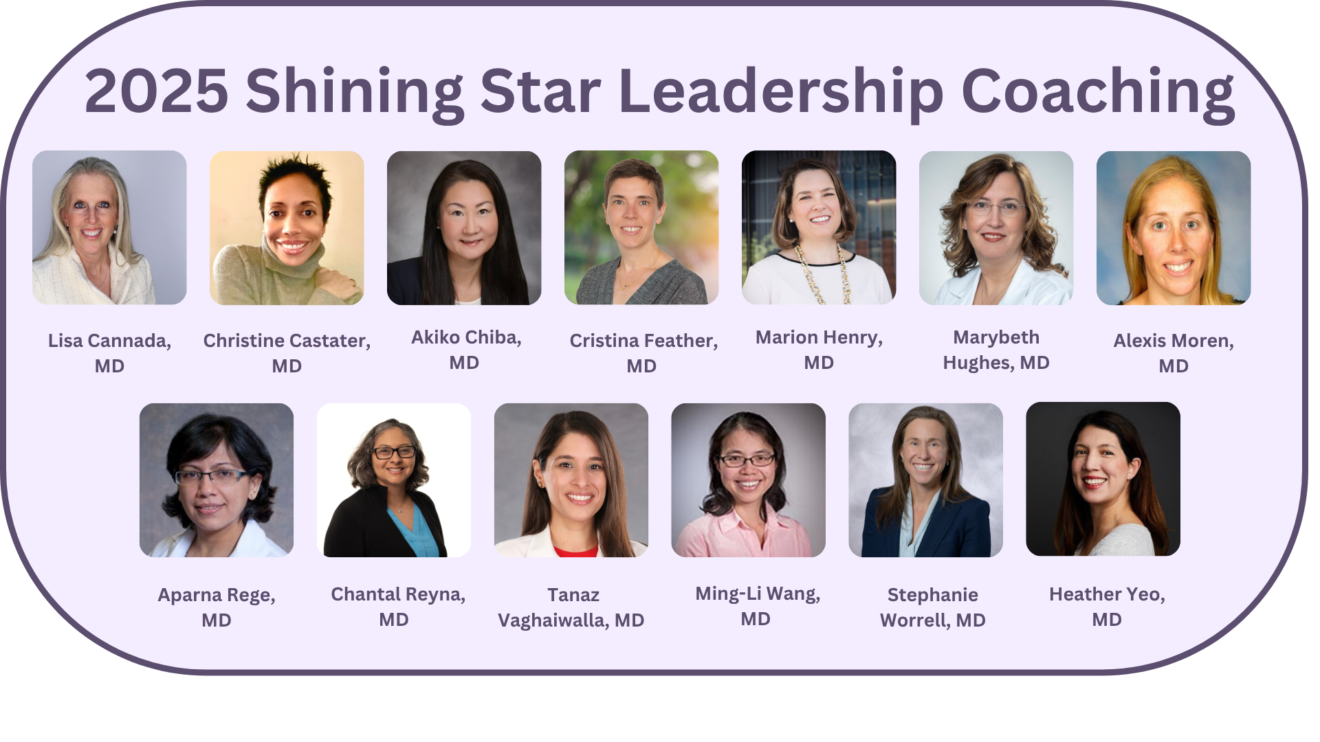 AWS Shining Star Leadership Coaching Information